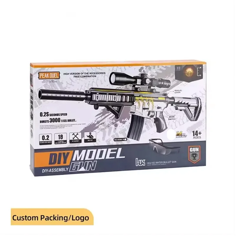 Outdoor Shooting Gel Splatter Blaster M4a1 Toy Gun 7-8 Mm Soft Bullet Splatter Blaster M416 Toy ...