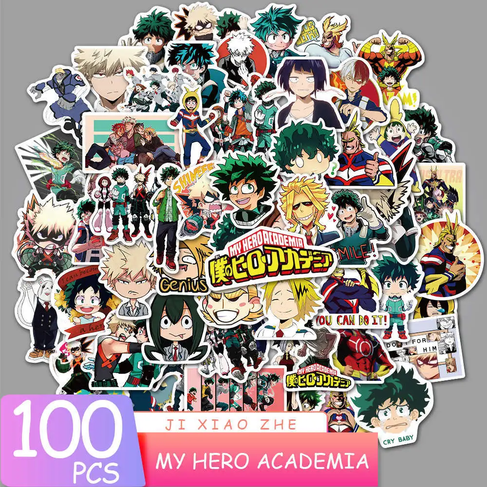 100 Pcs/set Japanese Anime Sticker Pack For Phone Trunk Demon Slayer ...