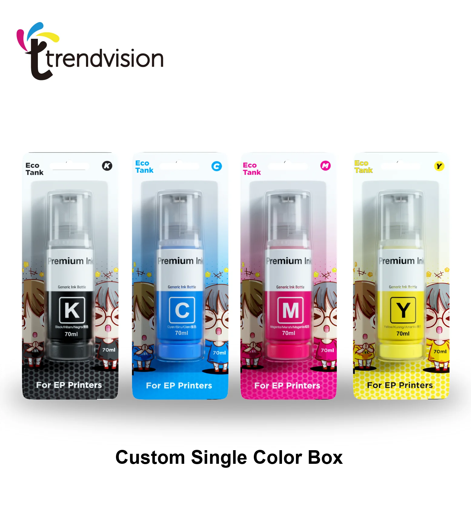 Trendvision 113 Premium Color Compatible Bulk Bottle Water Based Tinta ...