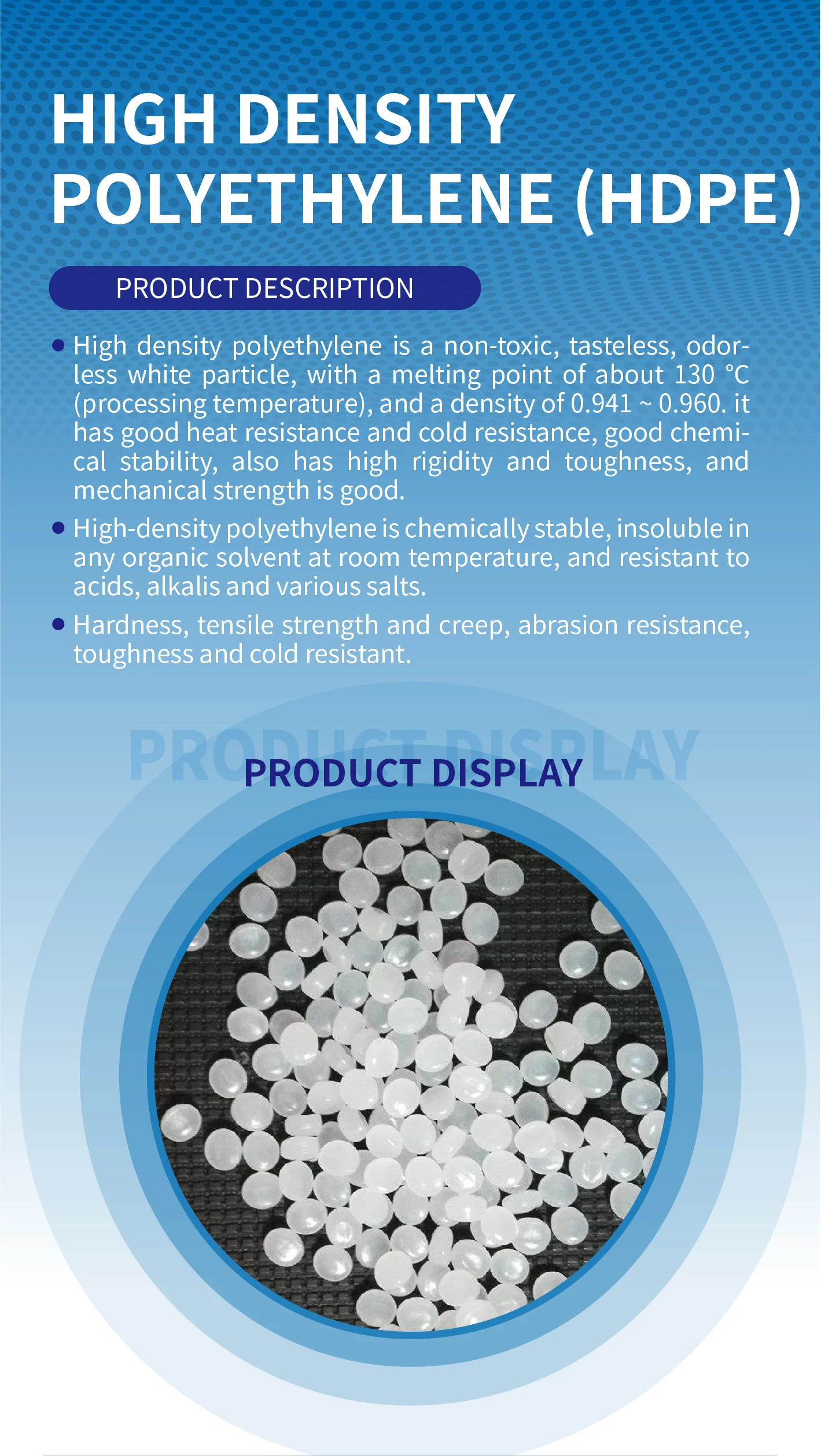 Sinopec HDPE 5000S Virgin Granules - High Density Polyethylene