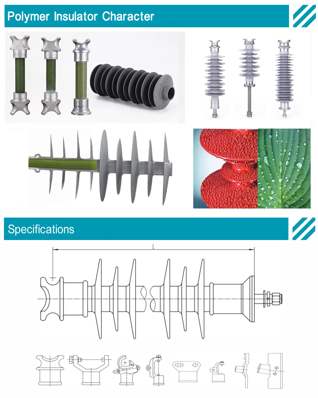 Overhead Transmission Lines 11kV-66kV Vertical Composite Line Post ...