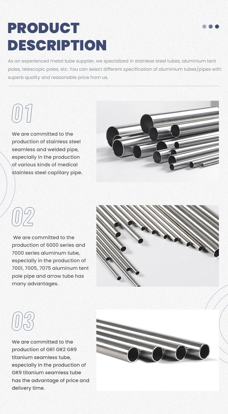 Customized 316 Stainless Steel Tubing For Industry Machinery ...