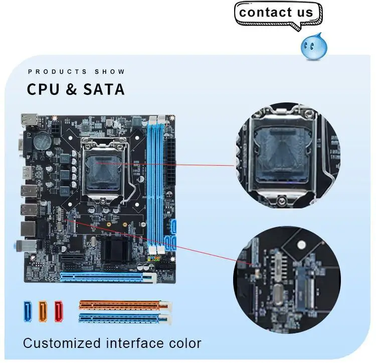 H61 Motherboard Lga1155 Pin Suitable For Desktop Computers Support ...