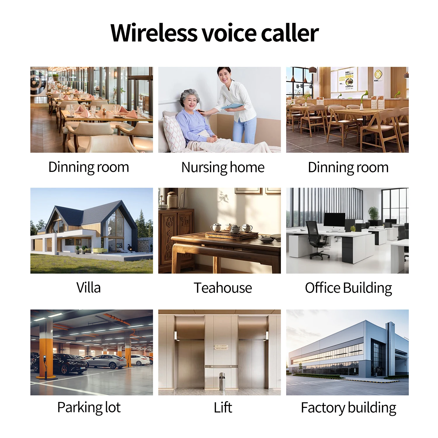 Nurse Buzzer Wireless Caregiver Pager System for Hospitals and Hotels ...