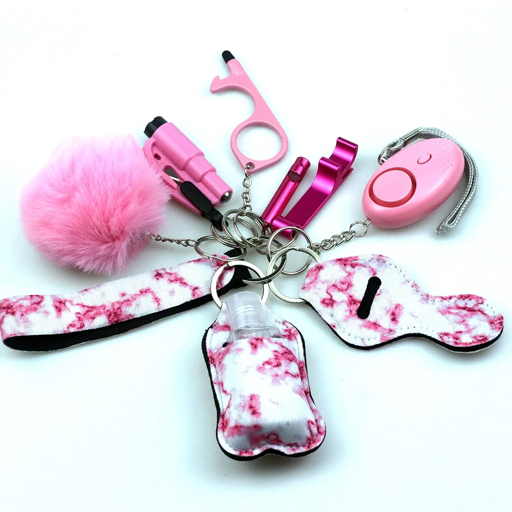 Personal Alarm Keychain 130db for Self Defense Keychain Set Wholesale ...