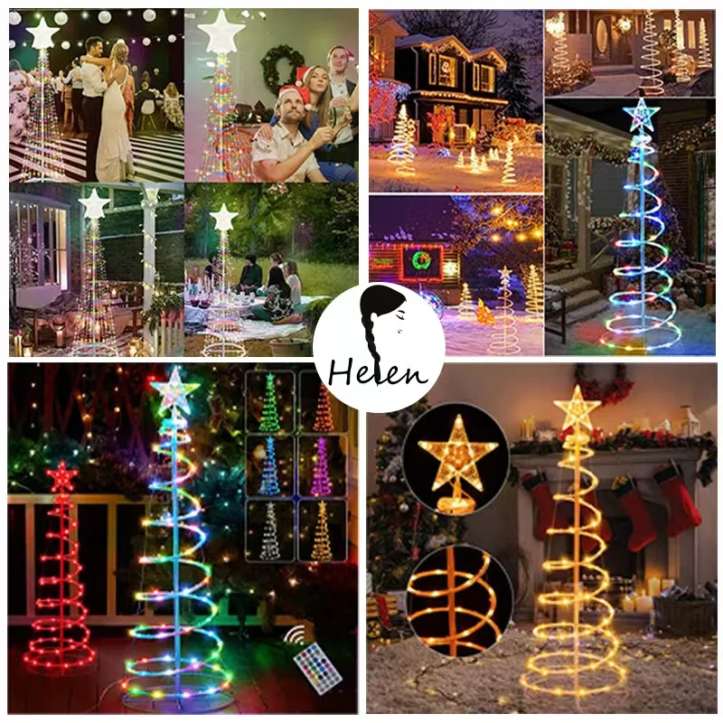 Led Spiral Tree Light Warm White 5v 10w Indoor Outdoor Holiday ...
