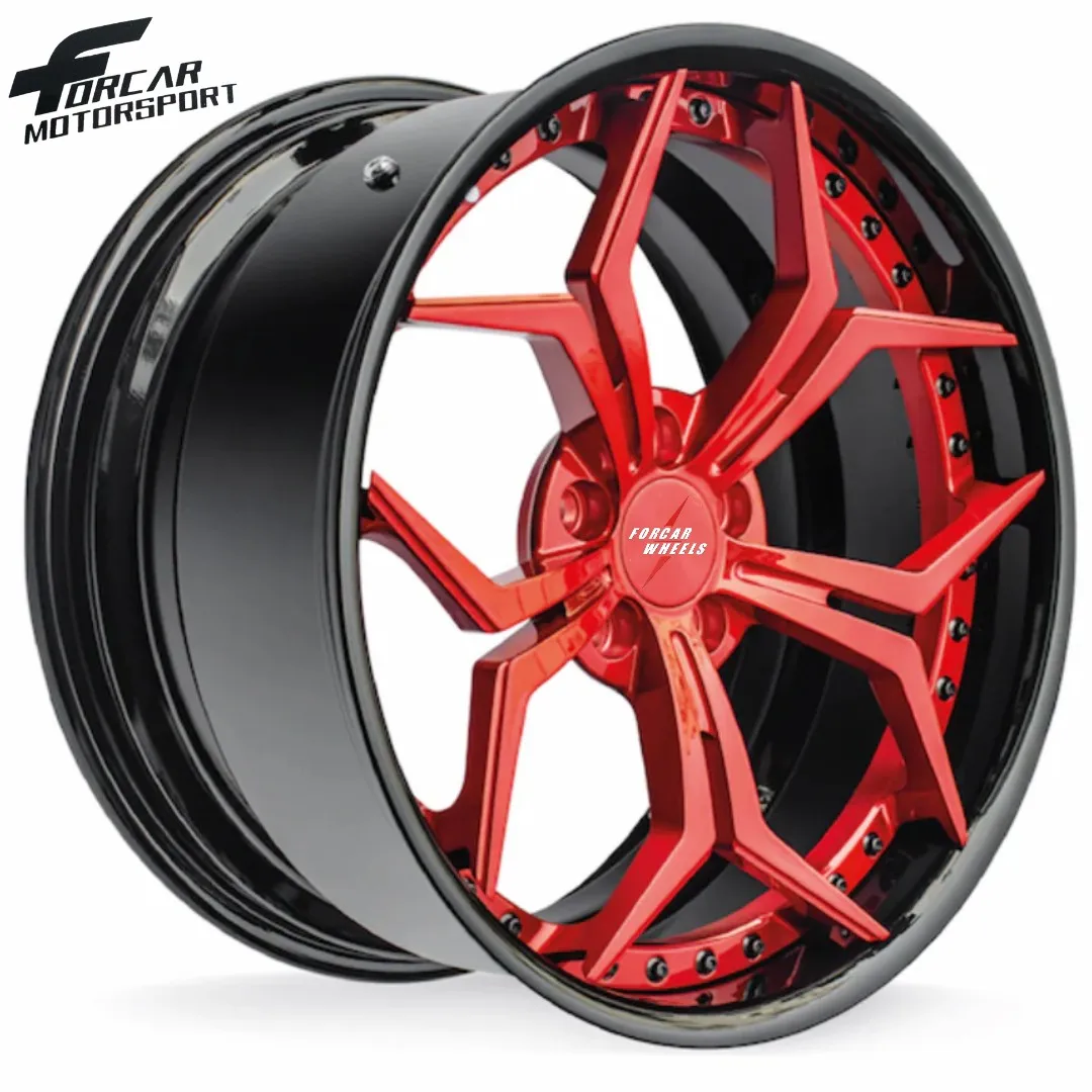 Forcar Motorsport Aluminum T6061 Forged Worth Buying High Quality Two-Piece 16-24 Inch Alloy ...