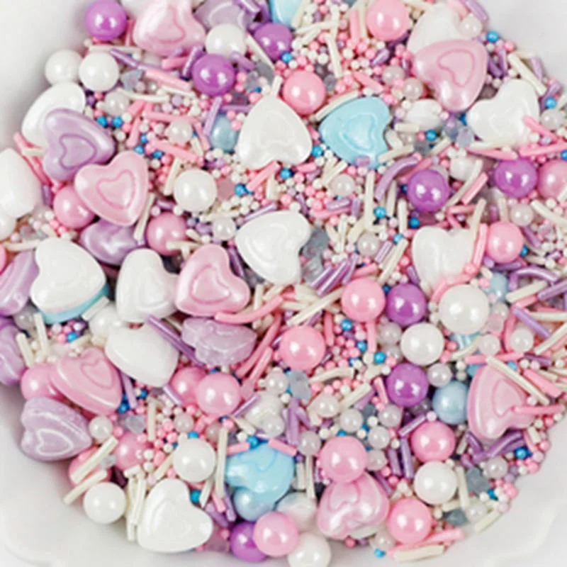 Valentine 3D Big Heart Press Candy Sprinkles for Wedding Bakery Decoration