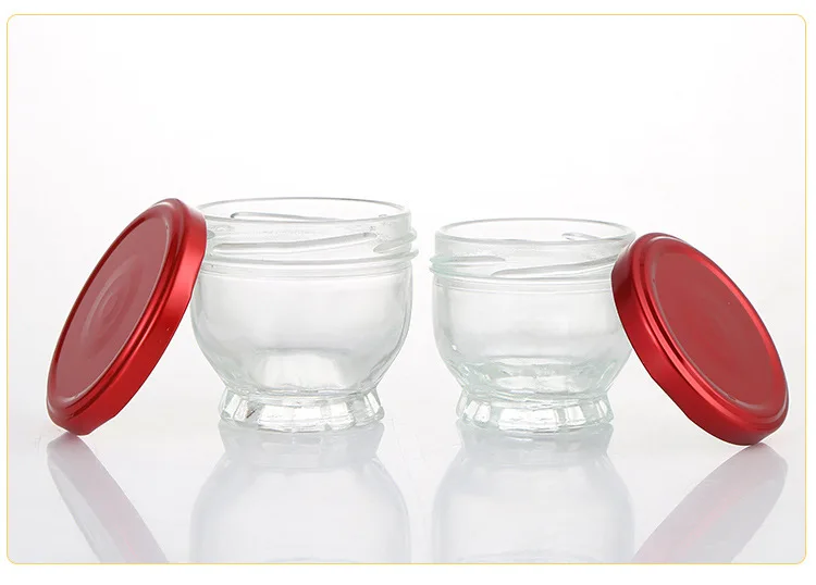 In Stock Round Luxurious Food Grade Glass Jar 50ml 75ml 100ml 150ml ...