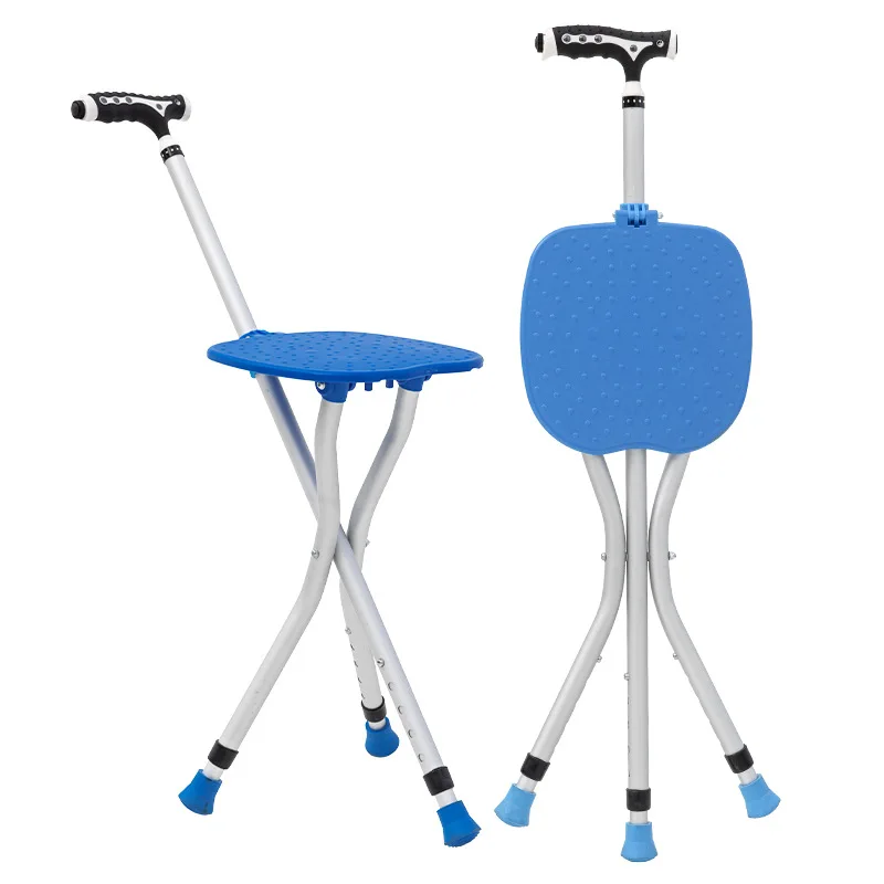 Hot Sale Handy Stick Chairs Crutch Folding Cane Seat Stool And Trekking ...