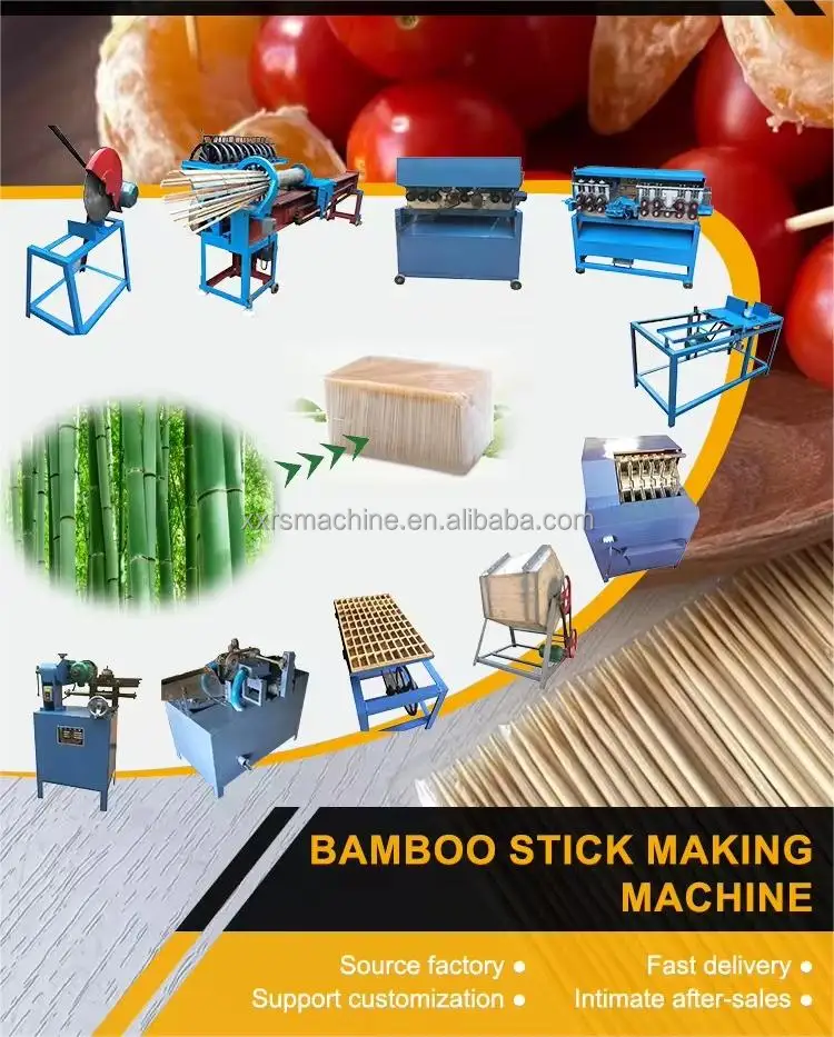 High Efficiency Bamboo Section Dissection Cutting Machine for Toothpick ...