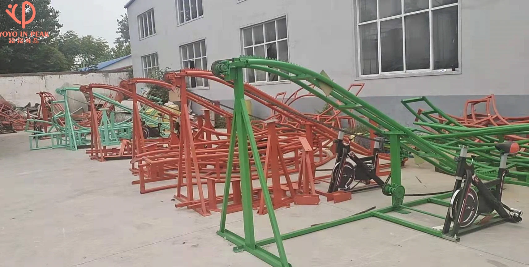 Amusement Park Rides Fun Parent-child Game Unpowered Pedal Mini Roller ...