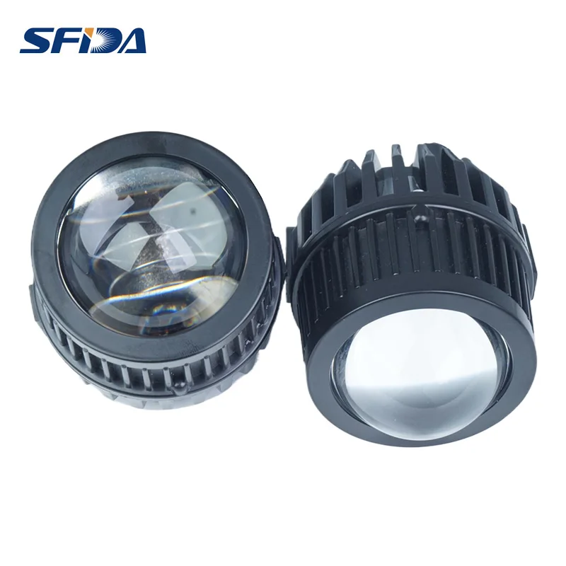 12v 60w 2 Inch Bi Led Projector Lens Fog Light For Car Motorcycle Front ...