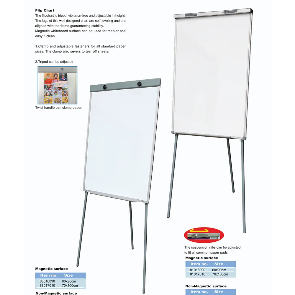 70x100cm Flip Chart Whiteboards Magnetic Office Whiteboard School ...