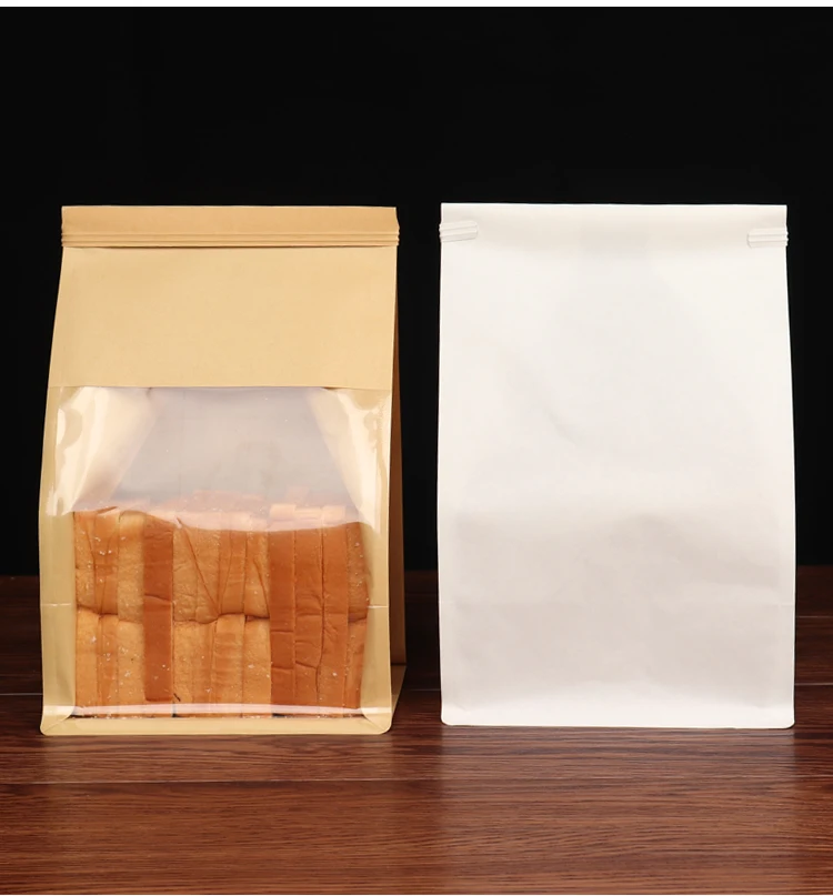 Wire Curled Standing Toast Bread Packaging Bag Baking Sealing Ziplock ...