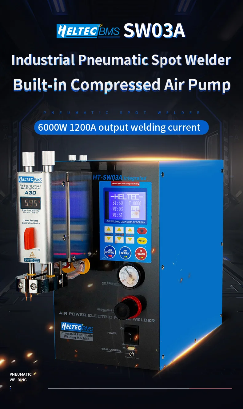 Heltec 6000W Industrial Pneumatic Welding Spot Machine