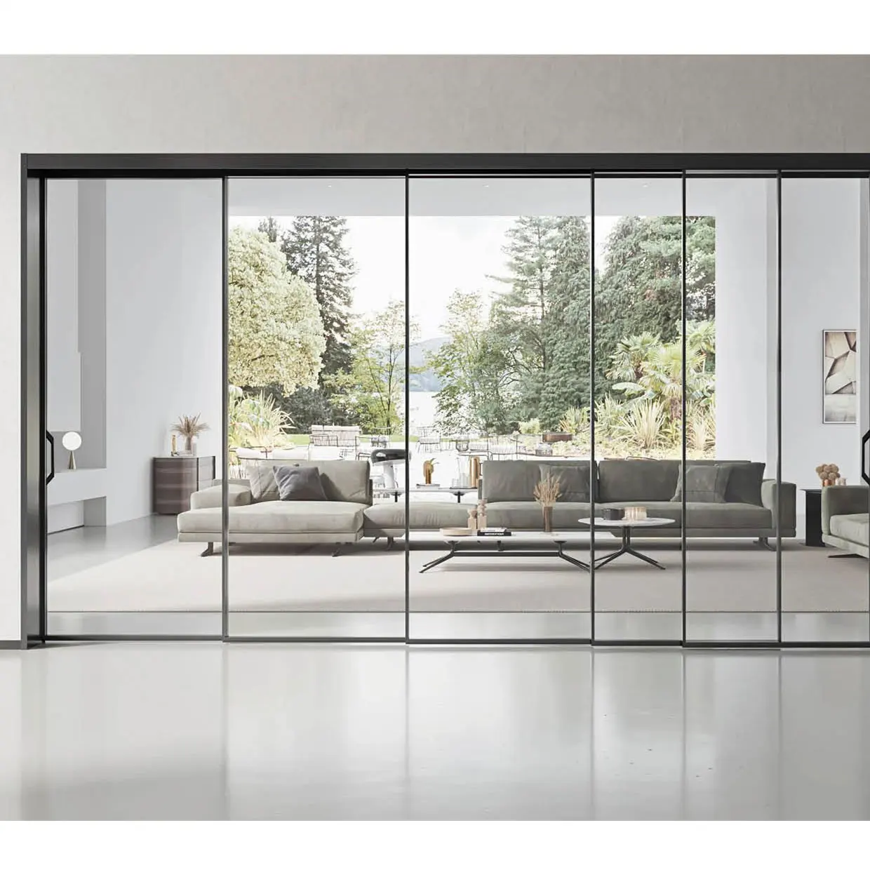 Aluminum Sliding Door Extremely Narrow Bezel Design Modern Minimalist ...