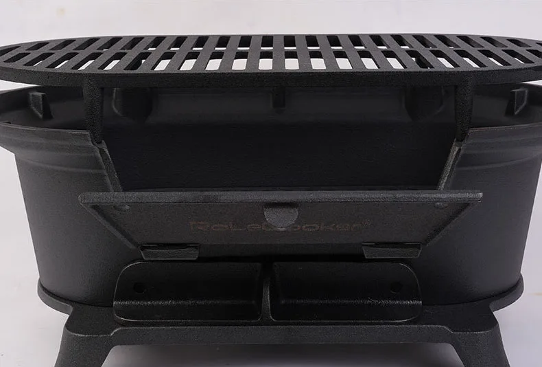 Tabletop Cast Iron BBQ Grill Stove Outdoor Hibachi Charcoal Stove