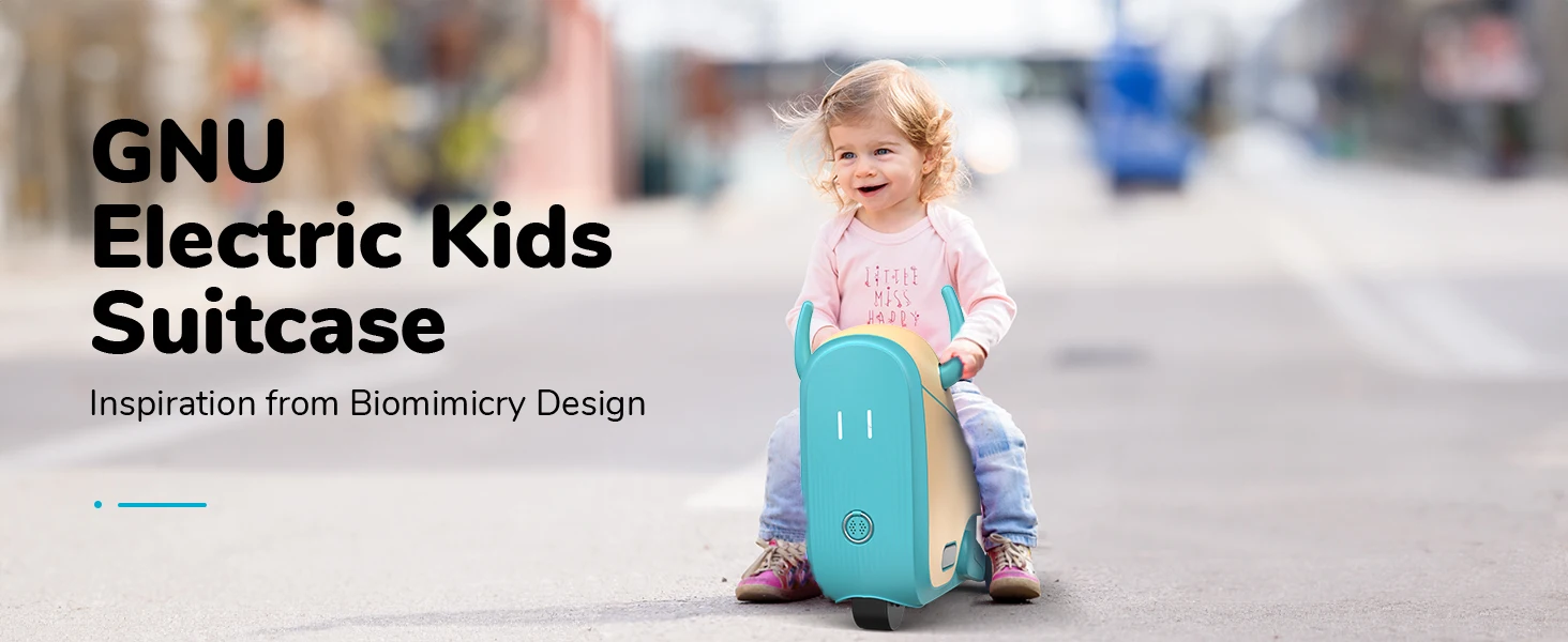 GNU Kids Child Friendly Electric Scooter Ride on Luggage Suitcase ...