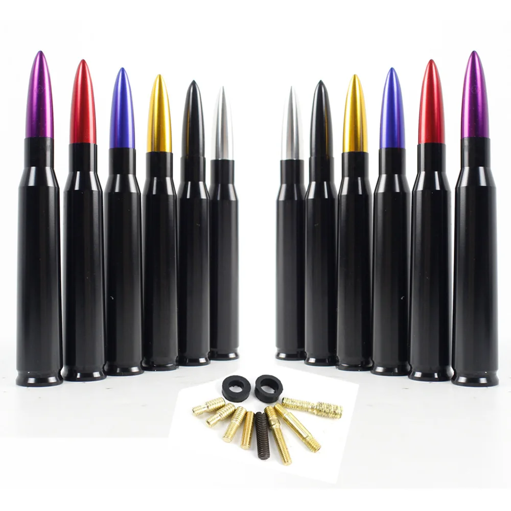 Universal Car Modified Bullet Antenna Car AM/FM Radio Aerial Antenna ...