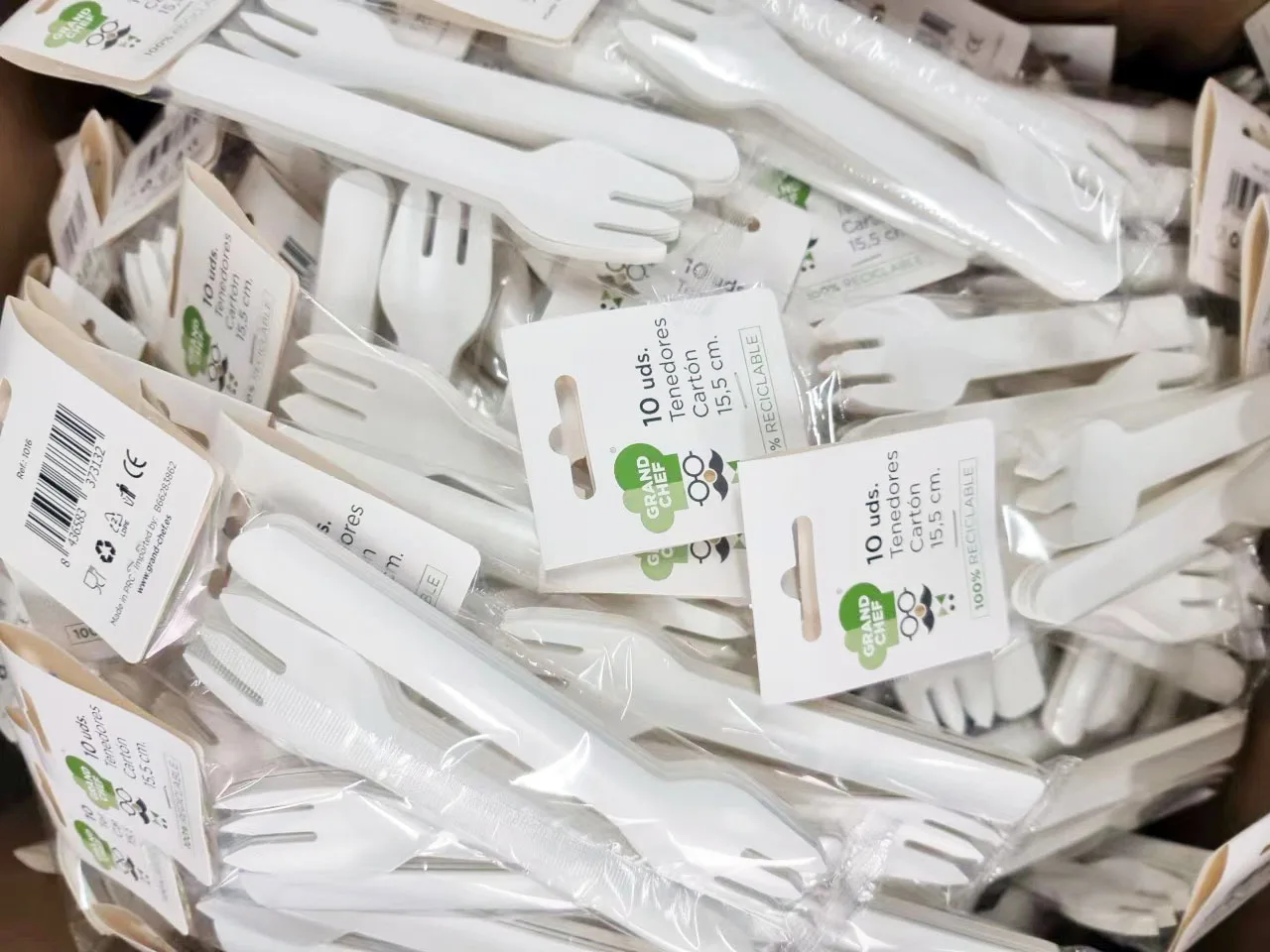 Eco-friendly Disposable Paper Knife Fork Spoon Cutlery - Buy Eco ...