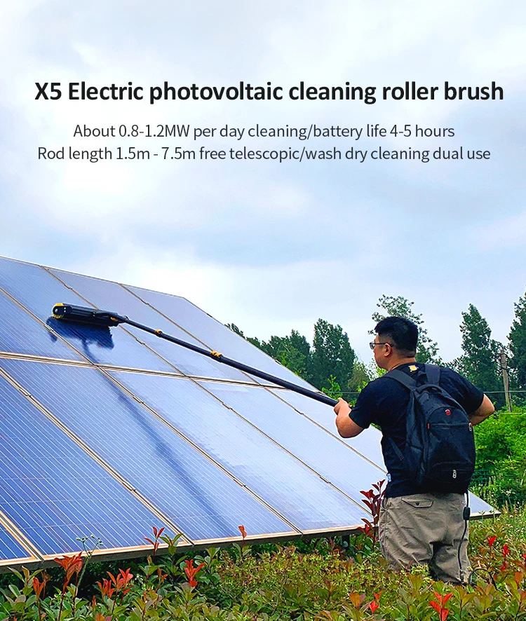 Henglai Solar Cleaner Robot Solar Panel Electric Cleaning Brush Solar ...