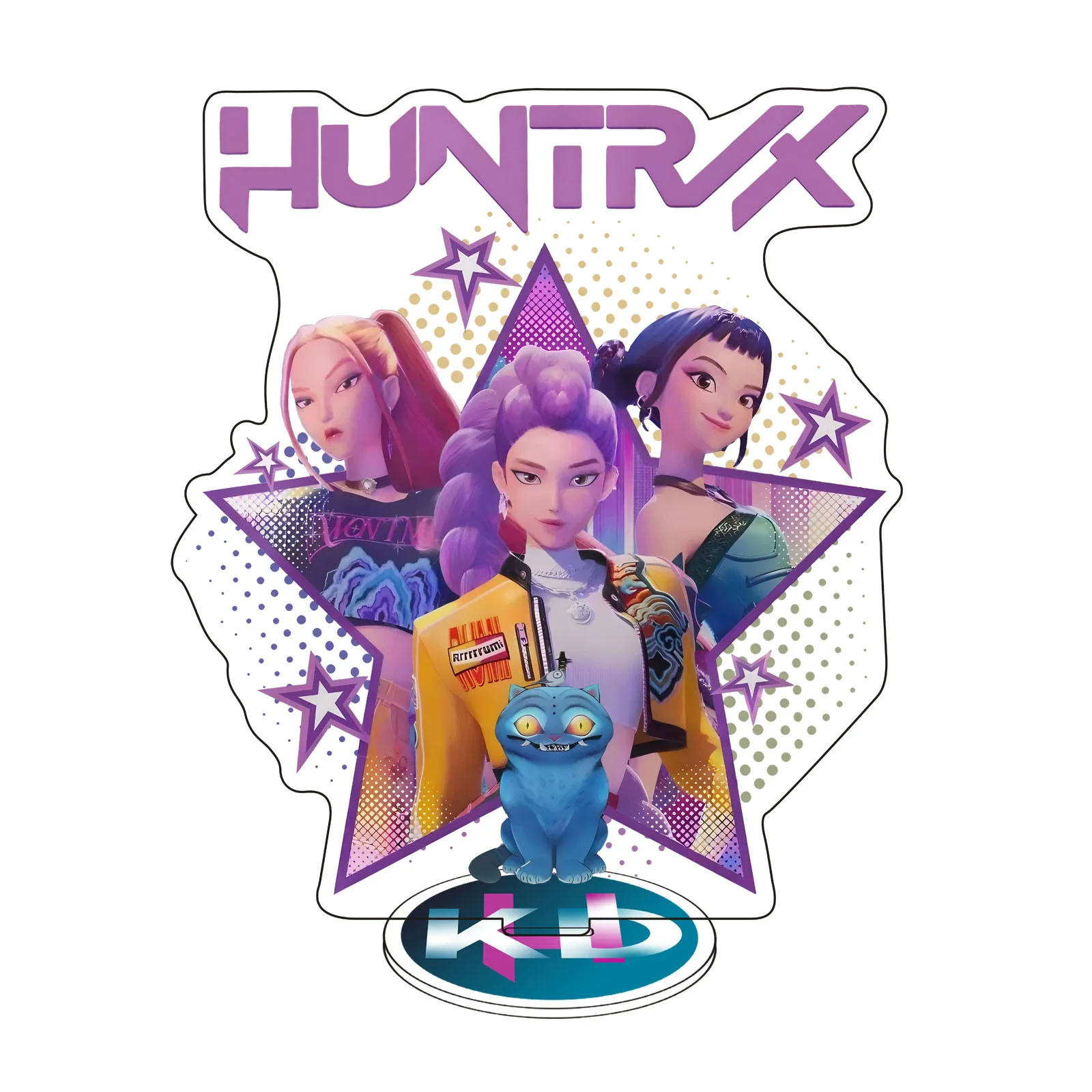 Zoey Rumi Mira Fashion K-pop Hunter Print Acrylic Standee Bass Figurine ...