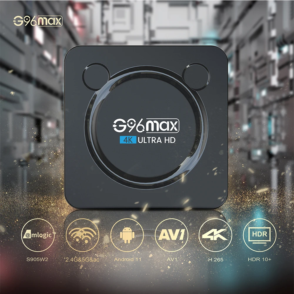 G96 Max S905w2 4g 32g安卓11电视盒四核2.5g + 5g双wifi智能机顶盒媒体播放器g96max - Buy 智能 ...