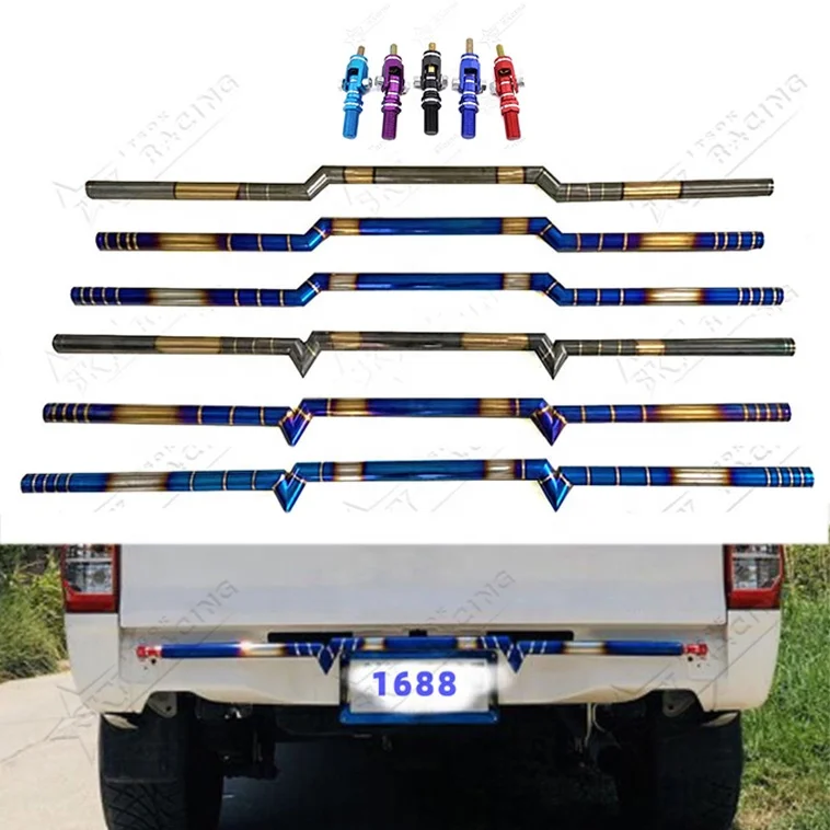 Type C V Z Straight Thunder Shape Car Universal Stainless Steel ...