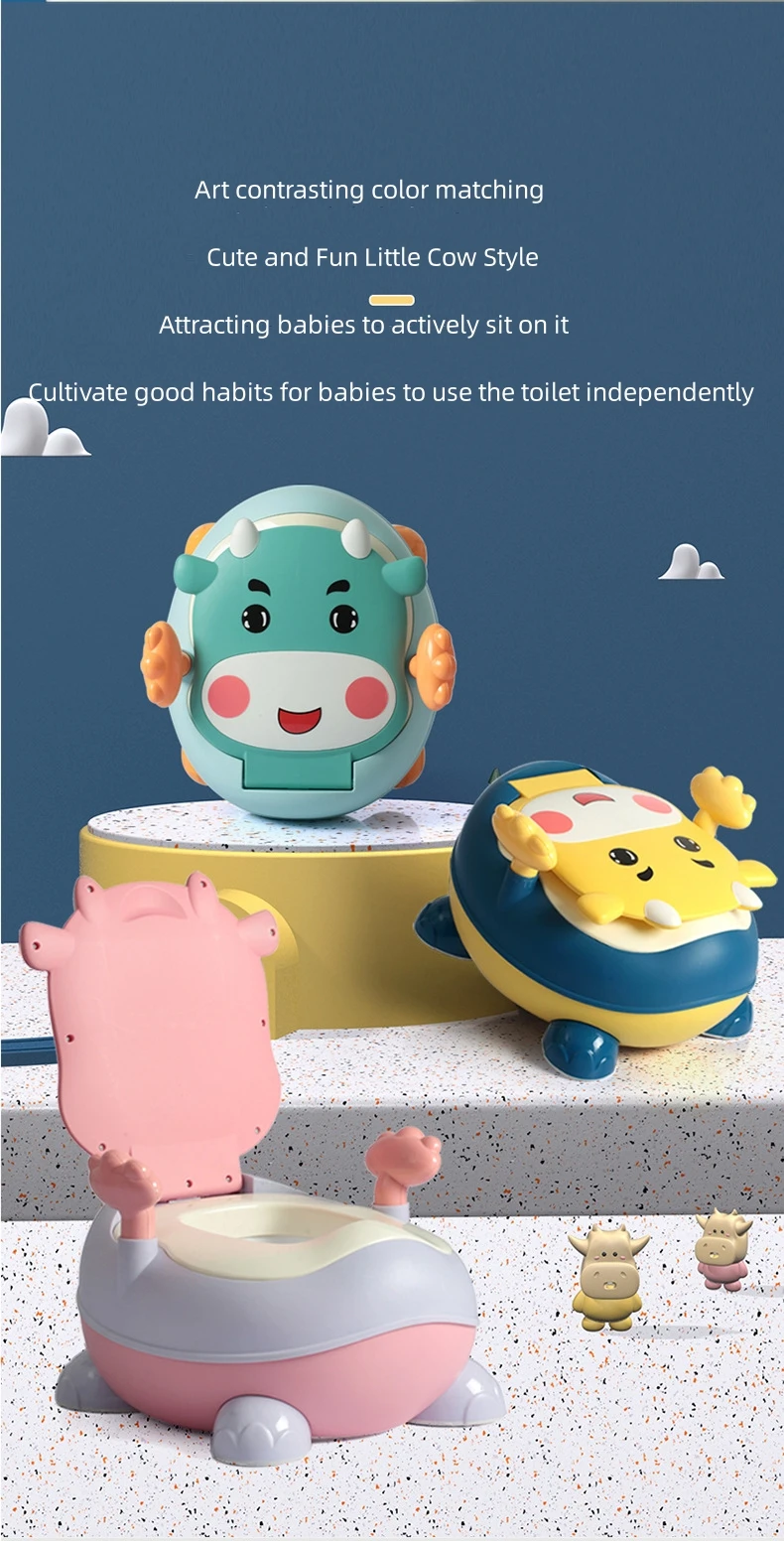 Cartoon Cute Children's Toilet Flip Design Anti Splash Urine And Column ...