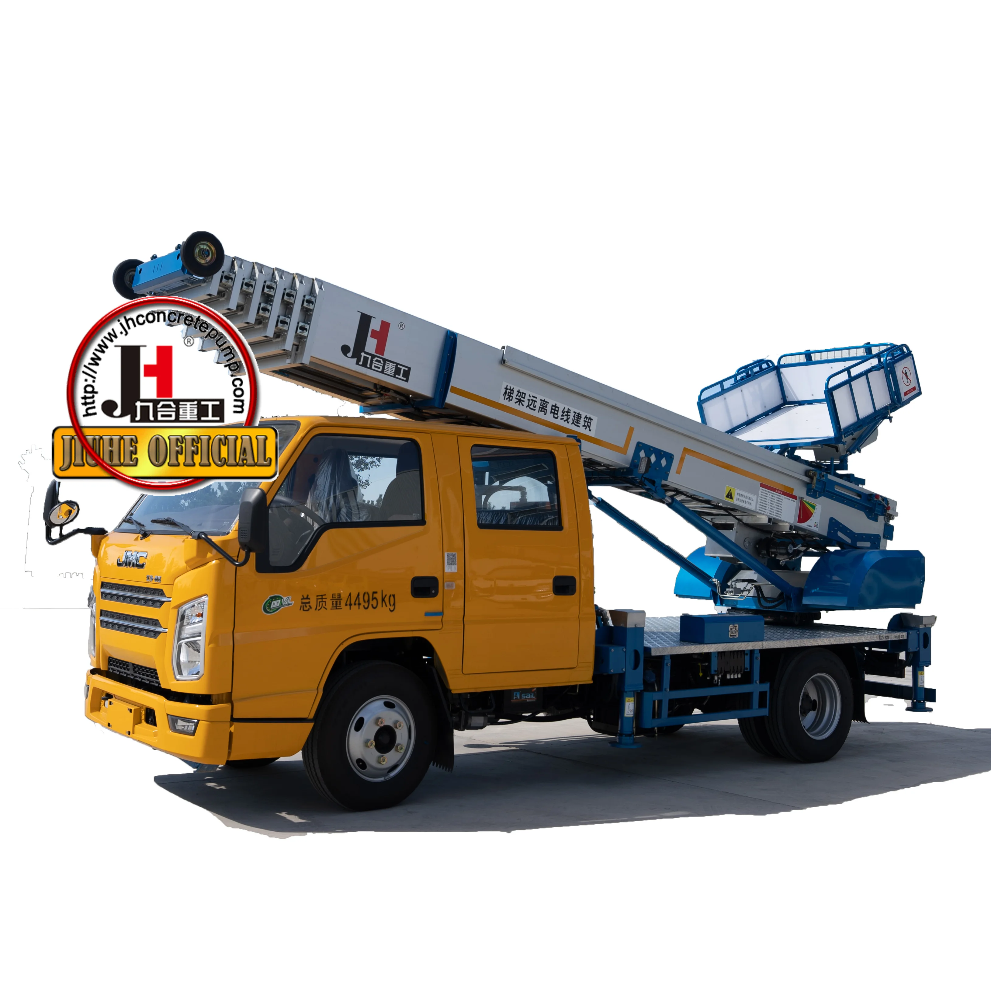 32m 36m Aerial Ladder Platform Truck 4x2 New Jiuhe Telescopic Boom ...