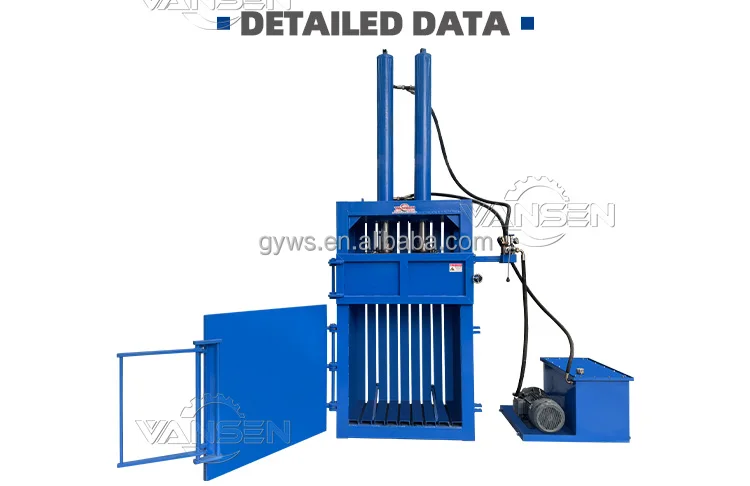 Vertical Hydraulic Baler Machine for Waste Plastic Recycling