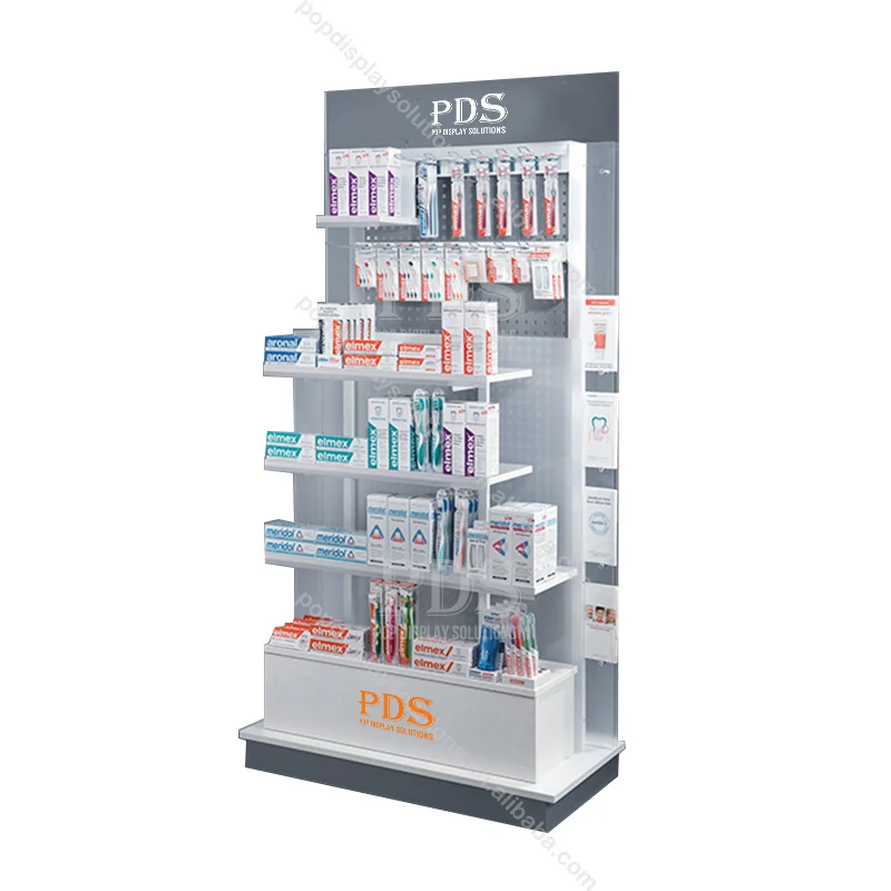 Supermarket Retail Store Toothpaste Display Stand For Toothbrush And ...