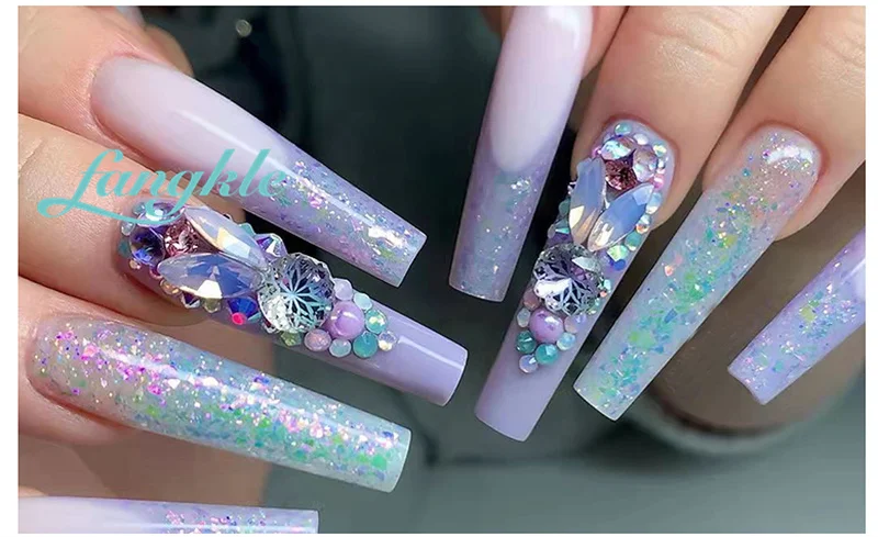 Wholesale Flat Bottom Diamond Nail Art Crystal Nail Art Gem - Buy Nail ...