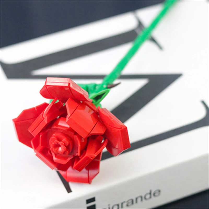 JAKI Bouquet Roses 3D Model - Educational Toy Building Blocks
