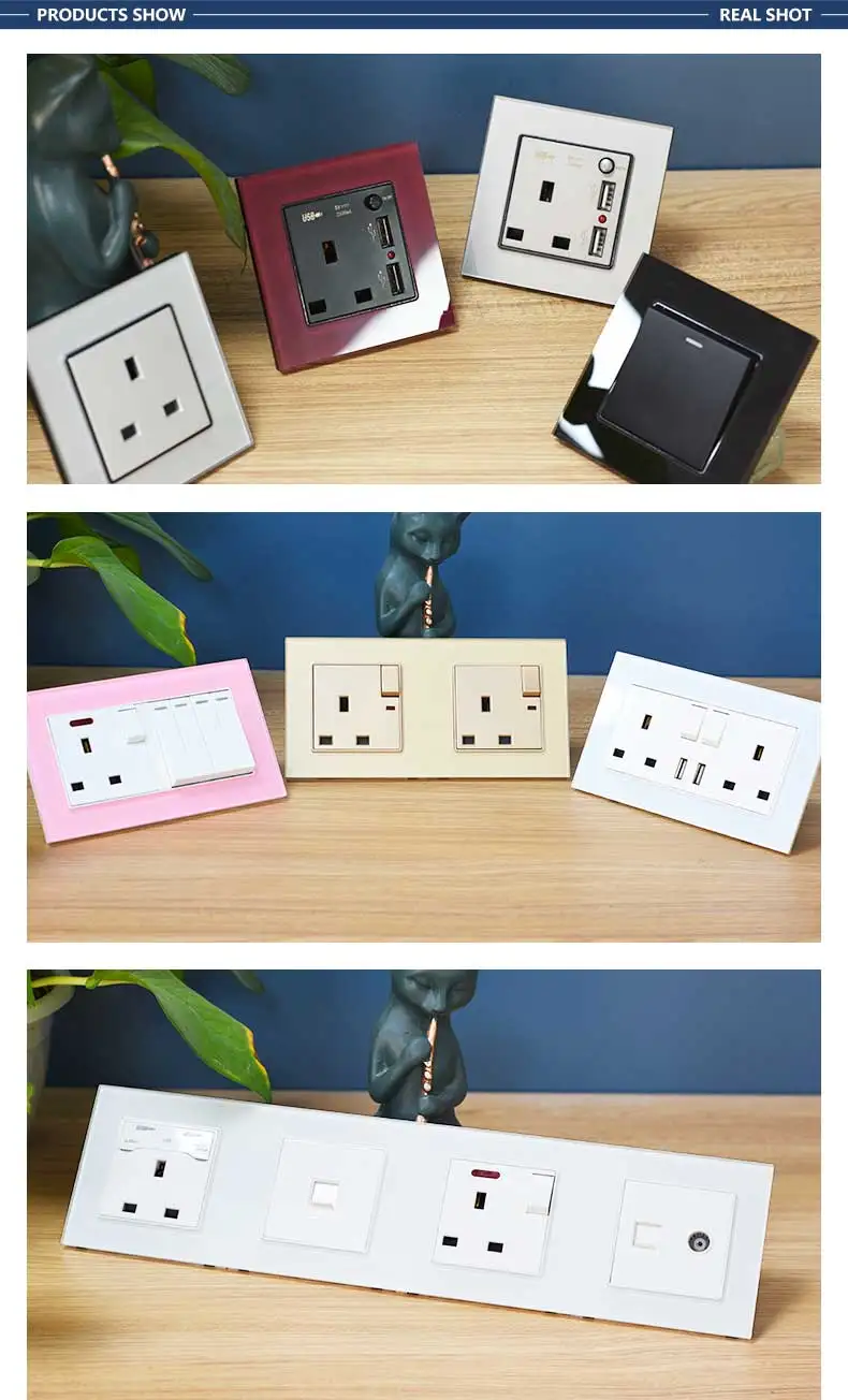 Universal Power Socket 13A 250V with USB Charge & Wifi