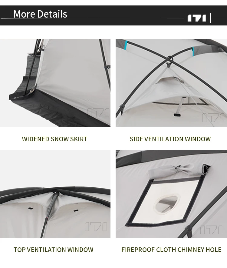 Uv-protected Polyester Fabric Spherical Tent for Camping