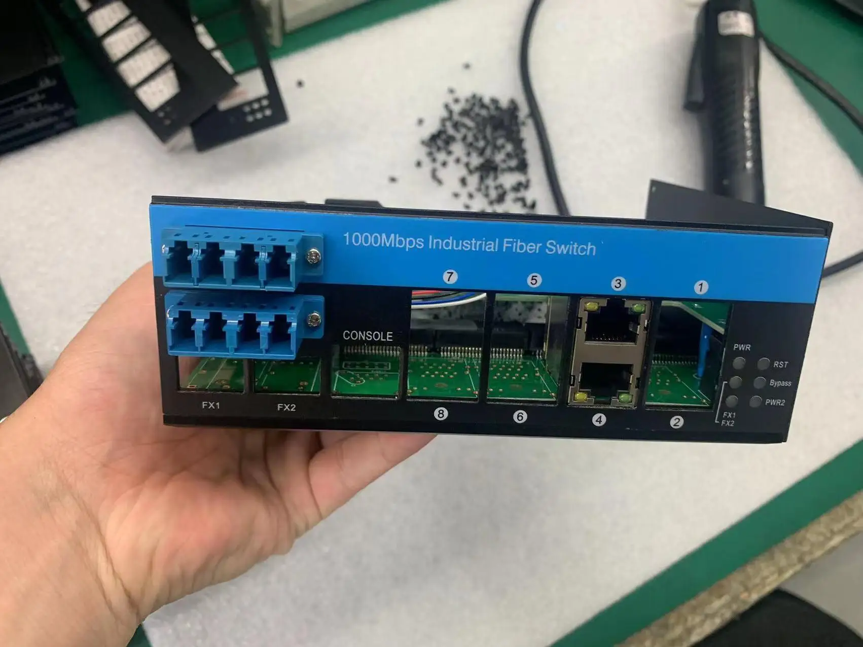2.5G SFP Fiber Gigabit Ethernet 8 Port PoE Ring Managed Fiber Optic ...