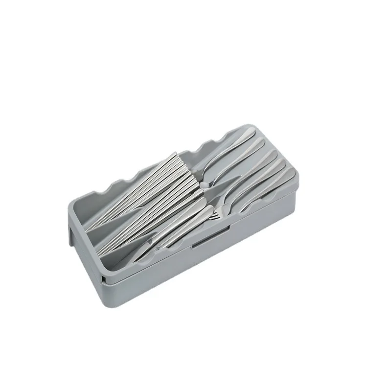 Kitchen Drawer Divider Cutlery Retractable Spoon Storage Box Drawer ...