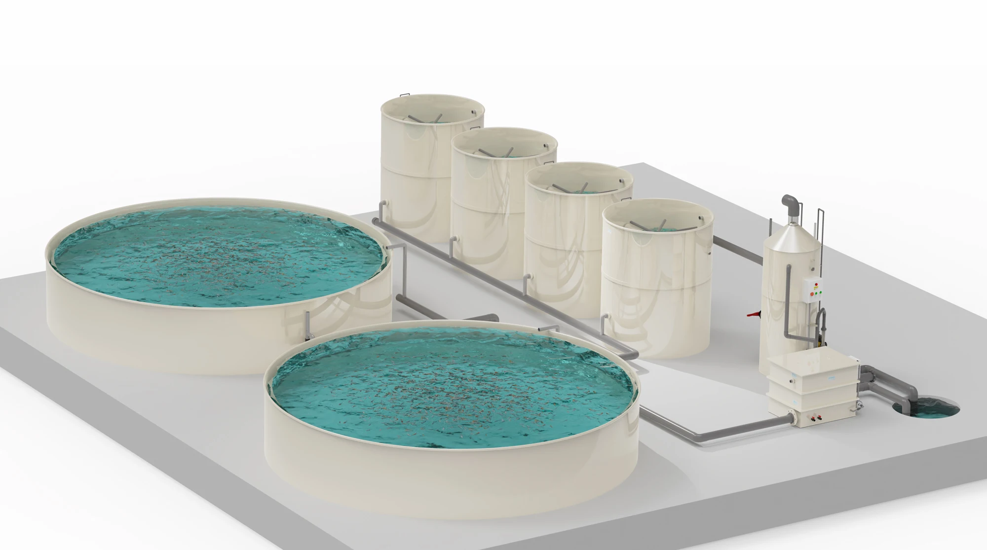 Ras Shrimp Farming Aquaculture System - Efficient & Durable