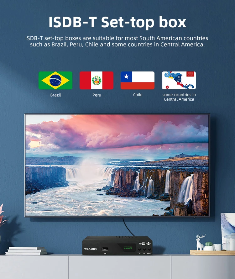 Factory Price Free To Air Isdbt Set Top Box Tv Receptor Tv Decoder Isdb ...