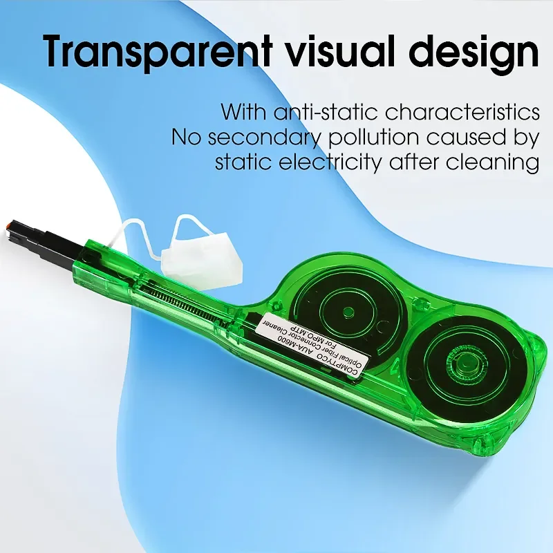 Aua-m600 Optical Fiber Connector Cleaner For Mpo Mtp With 600 Times Fiber Optic Cleaning Tool ...