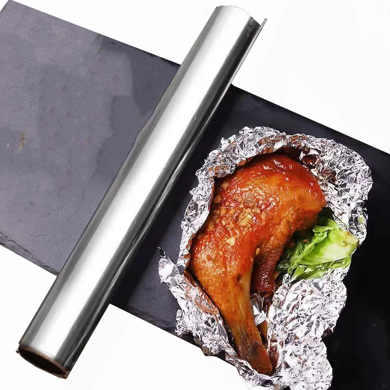 200SQ FT Foil Roll Heavy Duty Aluminum Foil Wrapping Paper Disposable ...