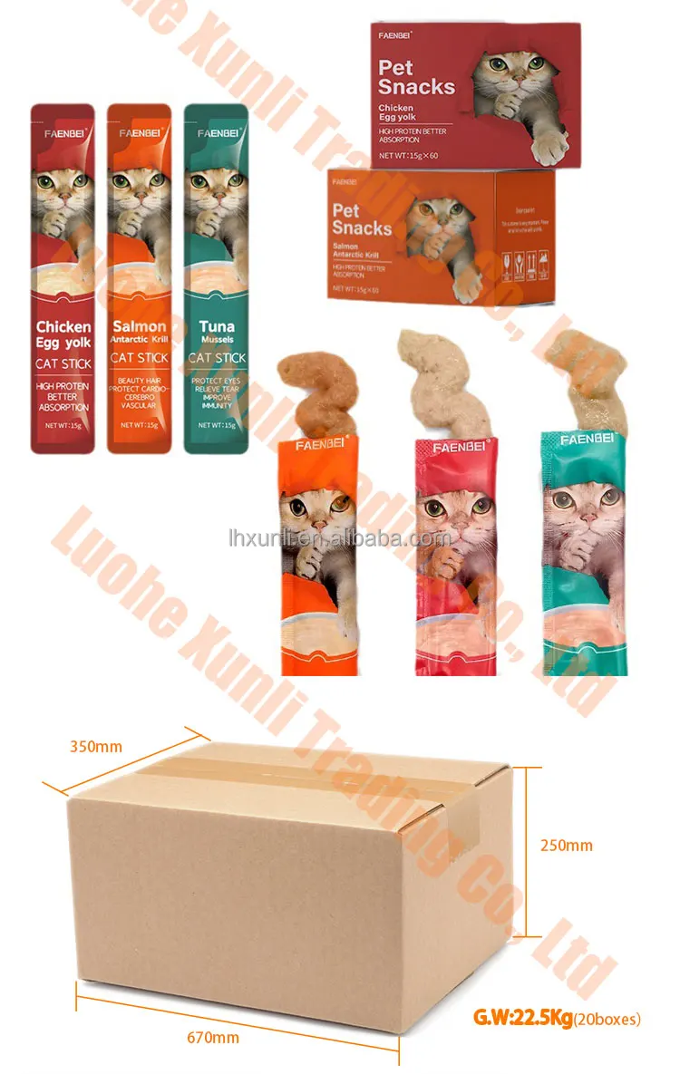Wholesale Wet Cat Snacks - Various Flavors & High Protein