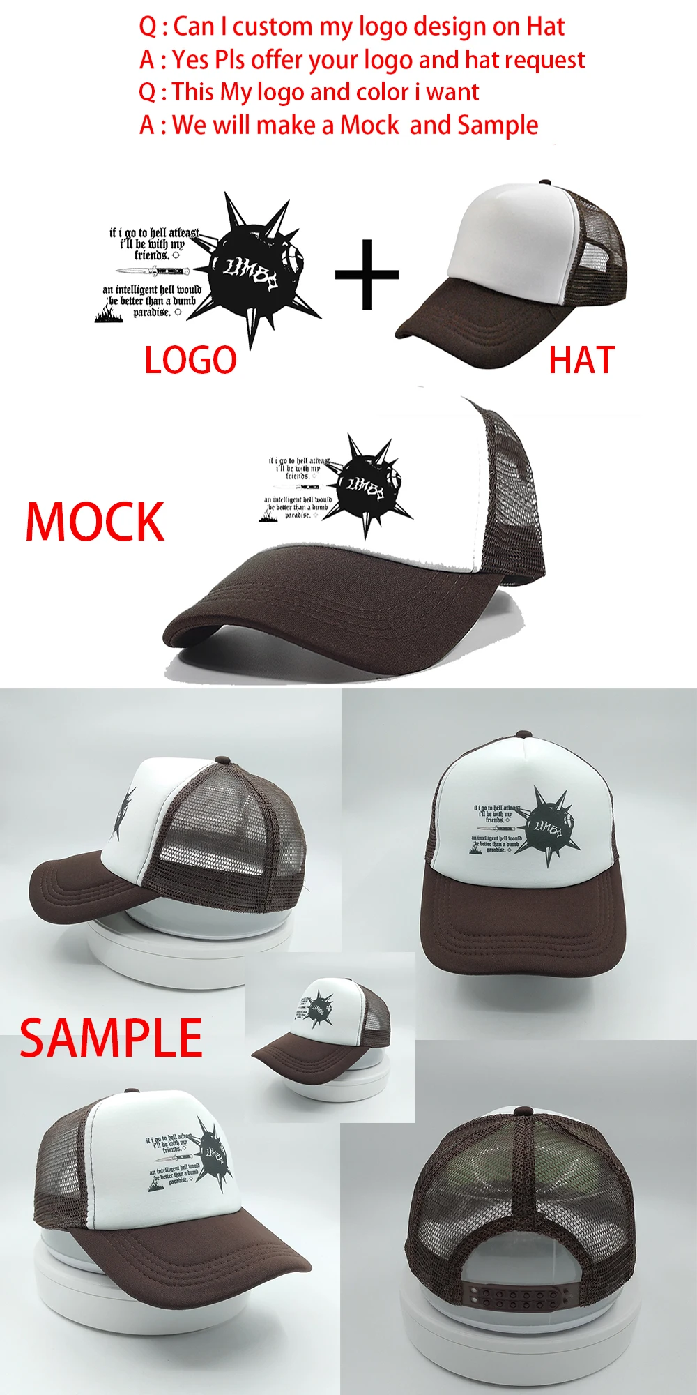 Custom Football Fan Hat - Hot Selling Trucker Caps Hats
