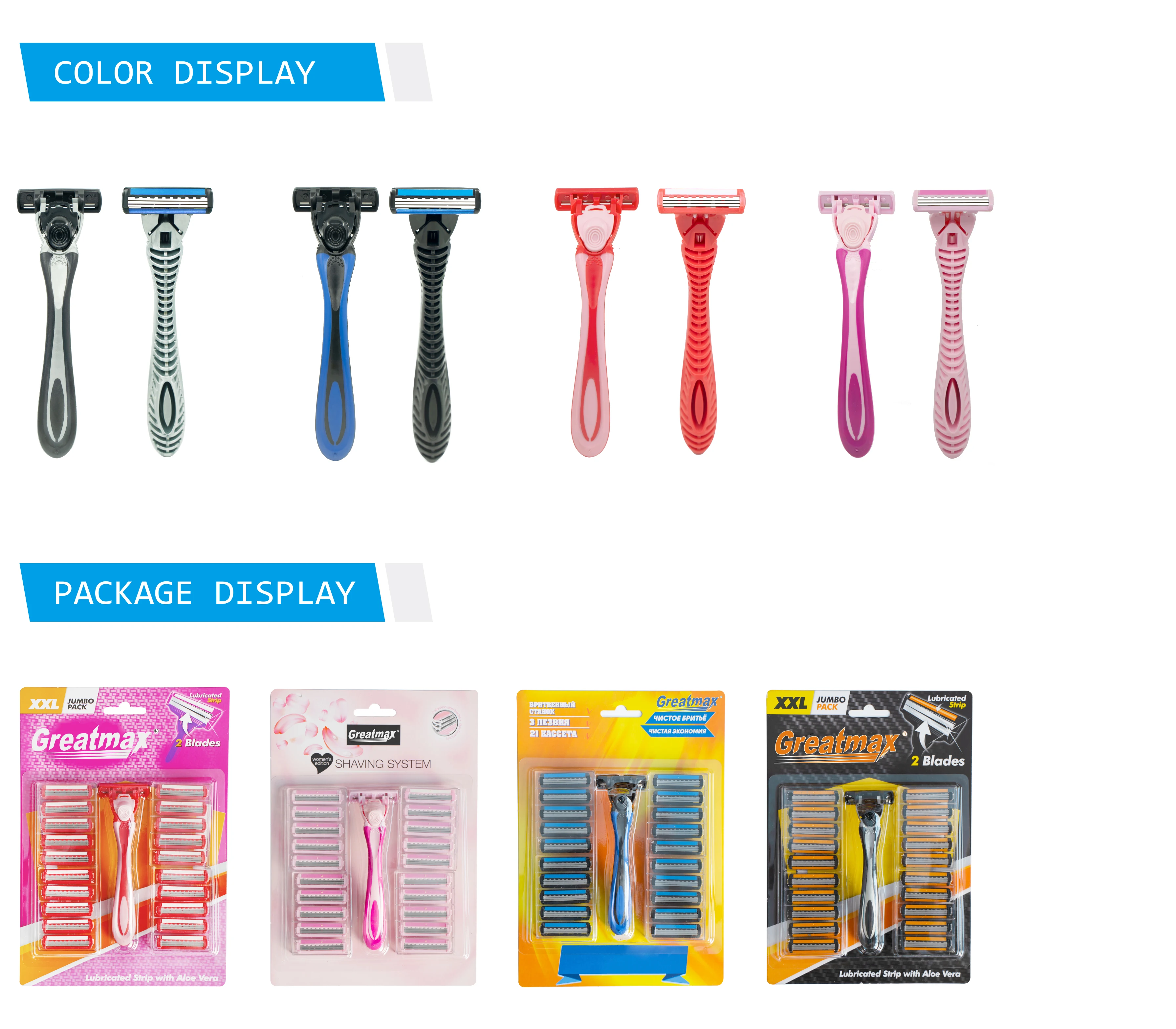 Refreshments Razor Handle - Triple Blade Disposable Razor