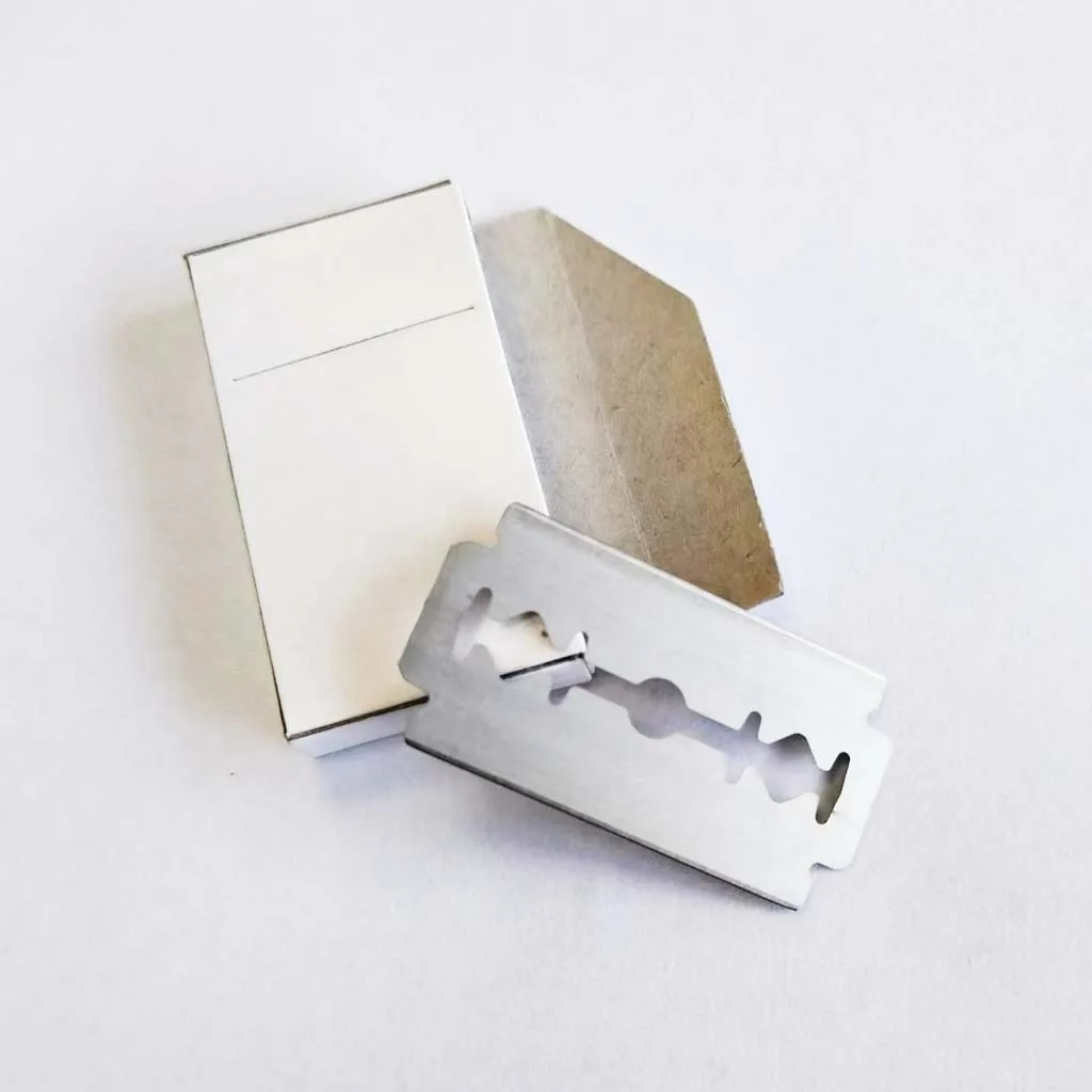 Custom Logo Stainless Steel Double Edge Razor Blade - Buy Razor Blade ...