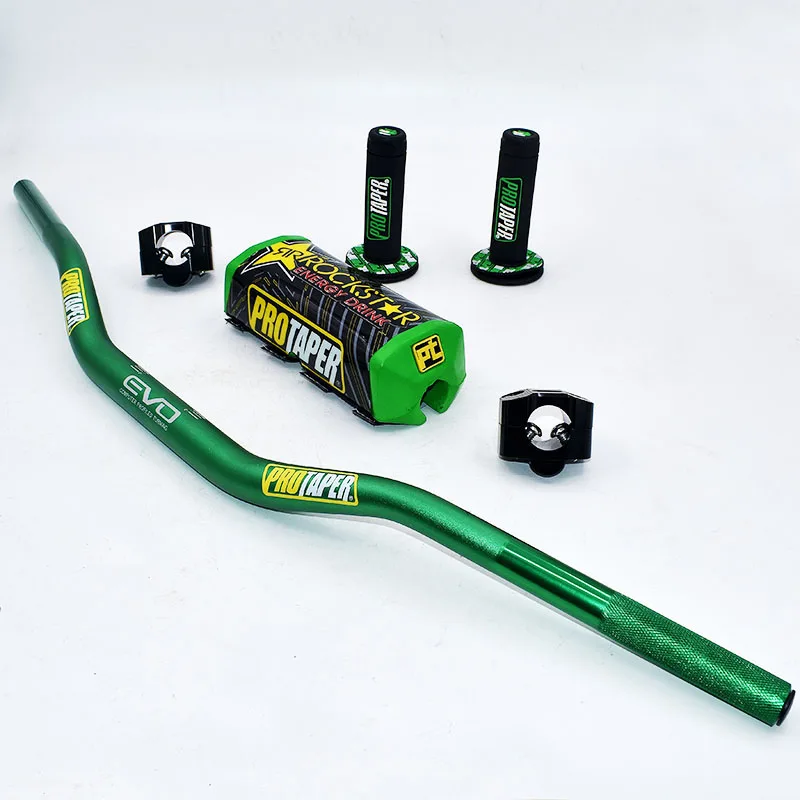 Handlebar Pro With Bar 1-1/8" Handle Bar Pads Grips Pit Pro Racing Dirt ...