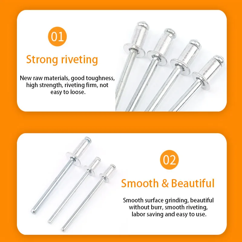 Iso 15978 Open End Blind Rivets With Break Pull Mandrel And Countersunk ...