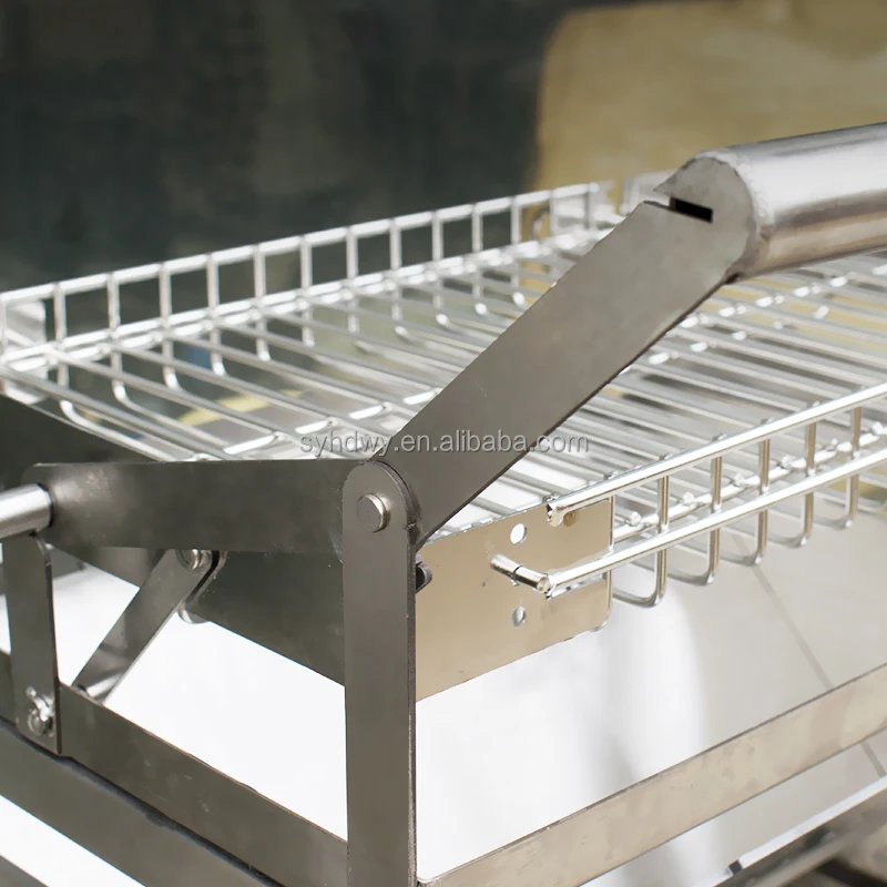 Stainless Steel Easy Flip Charcoal BBQ Grill for Camping - OEM